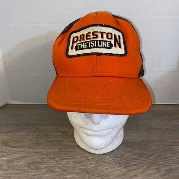 Preston | Accessories | Vintage Preston 51 Line Trucker Hat Snapback ...